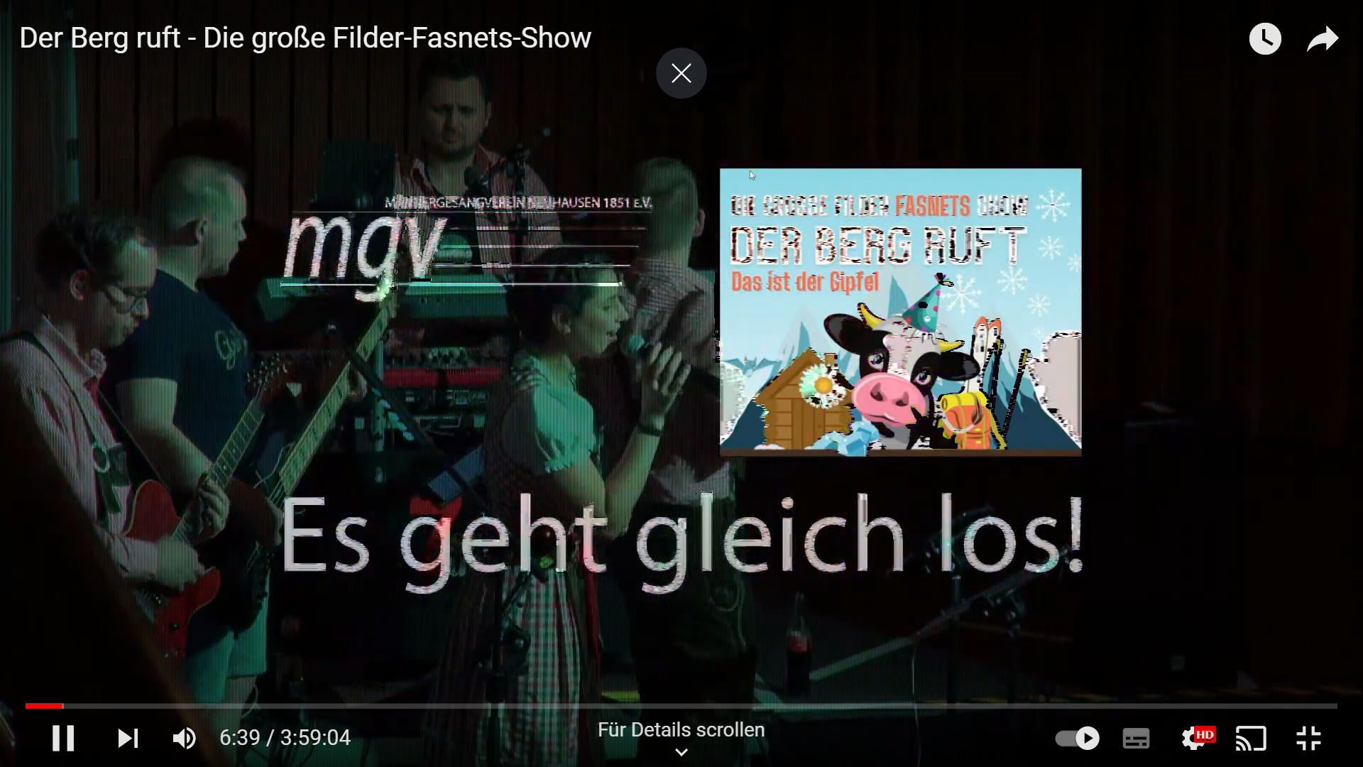 Nur der Gipfel war hoch genug für die Filder-Fasnets-Show 2023 !! - MGV ...
