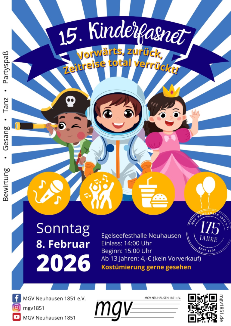 Kinderfasnet 2026 - MGV Neuhausen